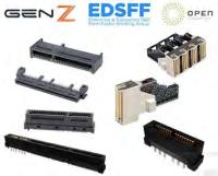 China High Speed Mini Cool Edge 060mm Card Edge Connector Amphenol ME1005613401311 for Solid State Drives for sale