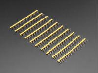 China Pack ten yellow break away male headers 36 pins 01 pitch Adafruit Industries 4152 ideal for perf board soldering for sale