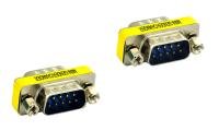 China Shielded DB9 Male to Male Gender Changer ADVANTECH BB-9SGM Low Profile Compact Size for Space Saving for sale