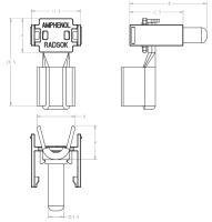 China Low profile high power wire to board connector Amphenol WTB024SV046110 with RADSOK contact technology for sale