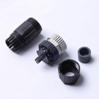 China Waterproof Amphenol M12A-08BFFB-SL7001 sensor connectors with UL recognized nylon housing and zinc screw nut for sale