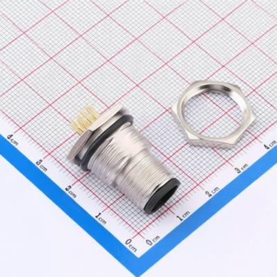 China Sensor connector Amphenol M12A-12PMMP-SF8001 with robust design and waterproof ratings IP65 IP67 IP68 for sale