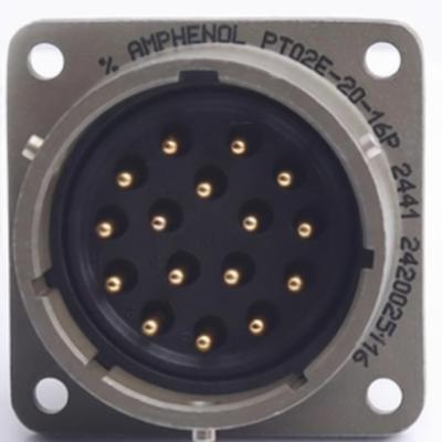 China Industrial grade Amphenol PT02E-20-16P miniature cylindrical connector with bayonet coupling mechanism for sale