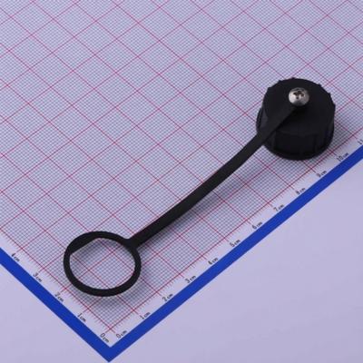 China Waterproof male connector cap Amphenol CAP-WACMSPC1 featuring screw attachment and IP67 sealing for sale