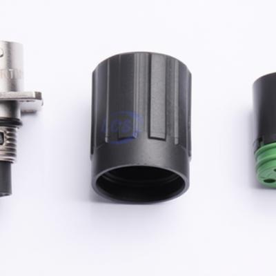 China Four position end cap receptacle Amphenol RT00124PNHEC03R with thermoplastic insert and robust shell for sale