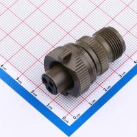 China Threaded coupling Amphenol MS3106A10SL-3S connector with resilient neoprene insert and high dielectric strength for sale