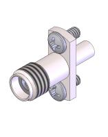 China 2 Hole Flange Adapter Amphenol 1115-6126 Featuring 50 Ohm Impedance and 2.92mm Female to SMPM Male for sale