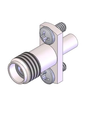 China 2 Hole Flange Adapter Amphenol 1115-6126 Featuring 50 Ohm Impedance and 2.92mm Female to SMPM Male for sale