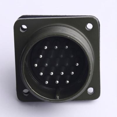 China Standard cylindrical connector Amphenol MS3102A22-14P with rugged aluminum shell and electrical contacts for sale