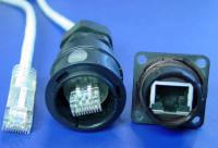 China Push Pull Ethernet Connector Amphenol RJF54402JE with IP67 Protection and Patented RJStop Technology for sale