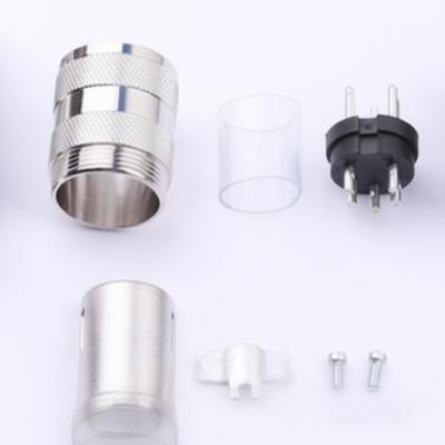 China male cable connector Amphenol T3360001U with metal screw coupling and silver or gold plated contacts for sale