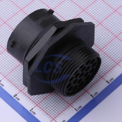 China Industrial Receptacle Jam Nut Connector Amphenol RTS716N19P03 Size 16 Shell 19 Position Pin Contacts for sale