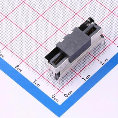 China Vertical SMT Integrated Connector Amphenol G97V22332HR with 06 Pitch Supporting PCIe Gen 5 Speeds for sale