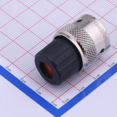 China Zinc alloy plug socket end cap size 10 with 4 positions thermoplastic insert Amphenol RT06104SNHEC03 for sale