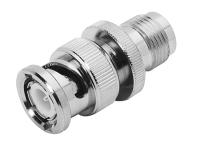 China BNC Plug to N Jack Adapter Amphenol 31-217-RFX with VSWR Max 1.35 and Frequency DC to 4 GHz for sale