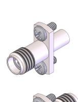 China SMP Male to 292mm Female Adapter Amphenol 1115-6125 with Beryllium Copper Contact and PTFE Insulator for sale