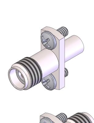 China SMP Male to 292mm Female Adapter Amphenol 1115-6125 with Beryllium Copper Contact and PTFE Insulator for sale
