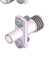 China SMP Male to 292mm Female Adapter Amphenol 1115-6125 with Beryllium Copper Contact and PTFE Insulator for sale