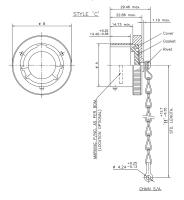 China Durable environmental protection dust cap Amphenol D3899933W9N for circular connector mating surfaces for sale
