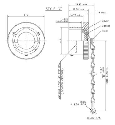 China Durable environmental protection dust cap Amphenol D3899933W9N for circular connector mating surfaces for sale