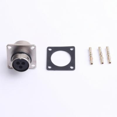 China Zinc Die Cast Connector Amphenol RT00123SNH-K with Gold Flash Plated Brass Contacts and IP67 Rating for sale