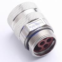 China Industrial straight 8 position plug connector with Viton seal and zinc die cast housing Amphenol MB1CKN0800 for sale