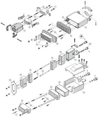 China Amphenol FC220N2AA connector designed for mainframe peripheral computers medical and navigation systems for sale