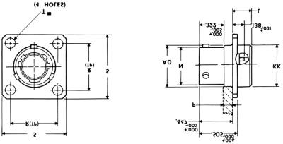 China Crimp Box Mounting Receptacle Back Panel Mounting Amphenol MS27508E14B35SA with Clear Iridite Finish for sale