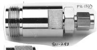 China Straight RF adapter N Jack to SMA Plug Amphenol 901-293 ensuring signal integrity for RF connections for sale