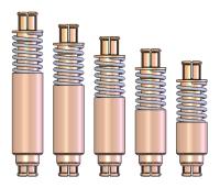 China Durable SMP Female to Female Compressible Adapter Amphenol 1112-4148 for High Frequency Applications for sale
