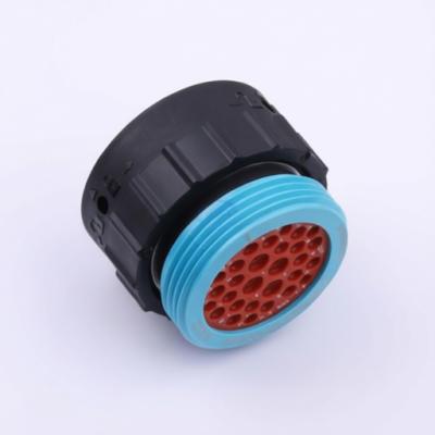 China plug connector Amphenol AHDP06-24-29SR-WTA featuring main polarizing keyway and versatile contact sizes for sale