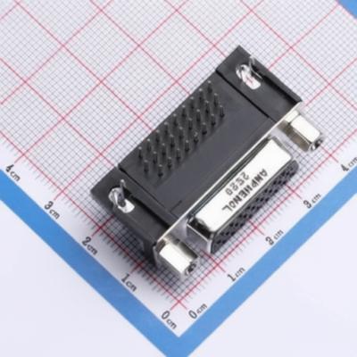 China Right angle pcb connector Amphenol L77HDA26SD1CH4F with glass filled thermoplastic insulator material for sale
