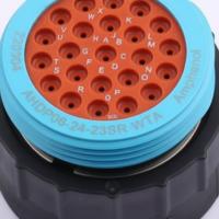China Thermoplastic housing plug Amphenol AHDP06-24-23SR-WTA with silicone rubber seal and RoHS compliance for sale