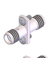 China Durable SMA Female to SMA Female 2 Hole Flange Adapter Amphenol 1129-6280 with Stainless Steel Body for sale