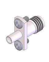 China 2.92mm Female to SMPM Male Straight 2 Hole Flange Adapter Amphenol 1115-6127 for RF Signal Transmission for sale