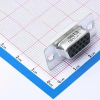China Durable commercial connector Amphenol L77HDE15S featuring steel shell and brass contacts with solder cup termination for sale