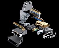 China Durable d sub backshells Amphenol D25000GE0-1023.5 with nickel and yellow chromate conversion finishes for sale