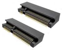 China High Density PCIe Gen 4 M2 1A Connector Featuring 67 Contacts Amphenol MDT420E01411 for Compact Electronic Devices for sale