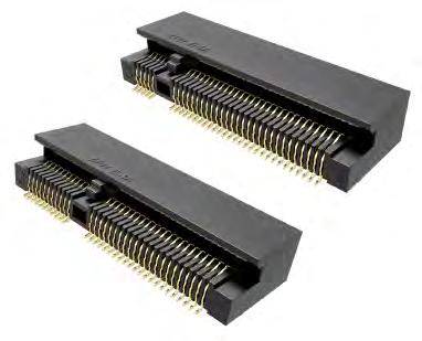 China High Density PCIe Gen 4 M2 1A Connector Featuring 67 Contacts Amphenol MDT420E01411 for Compact Electronic Devices for sale