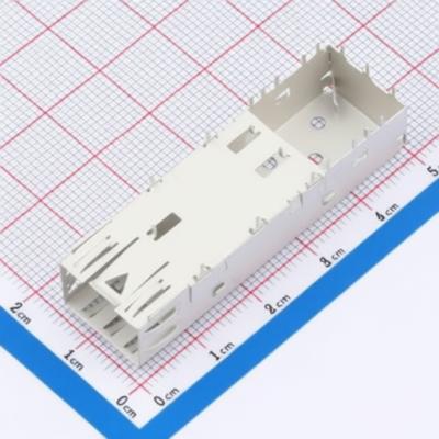 China Copper Alloy Amphenol U77-A1114-30L1 SFP Single Cage RoHS Compliant with Various Solder Tail Heights for sale