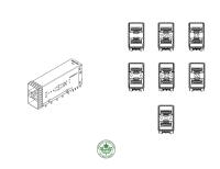 China 2x1 SFP Ultraport Connector Amphenol UE86-3G1620-00361 with EMI Spring Finger and Light Pipe Options for sale