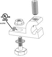 China UL 2703 Certified Amphenol HGLUI Grounding Lug Suitable for Various Solar Module Grounding Hole Sizes for sale