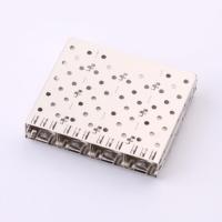 China Compact SFP Connector Amphenol U77-A4114-2001 Supporting 6Gbps Data Rate for Network Interface Hubs for sale