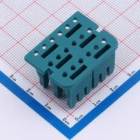 China 18 position S Wedgelock connector housing green thermoplastic material RoHS compliant Amphenol AWV 18S for sale