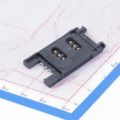 China Compact card reader Amphenol C707 10M006 500 2A smooth locking mechanism SMD solderable mounting type for sale