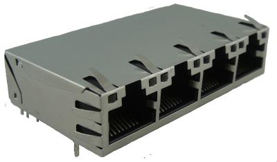 China Shielded Modular Jack Amphenol RJMG2V1SLN12W5R Supporting 1x2 to 1x8 Port Configurations for Industrial for sale
