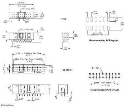 China Quickie Series Amphenol 69830-016LF IDC Connector 2.54mm Pitch with Contact Alignment and Shielding for sale