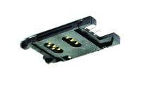 China SMD solderable card reader featuring switch and smooth locking mechanism Amphenol C70710M0065222A compact dimensions for sale