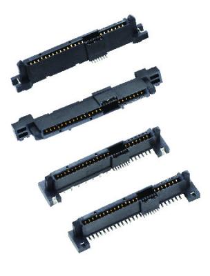 China 29 position SAS connector Amphenol 10130433-004C-TRLF supporting hot plug and blind mating features for sale