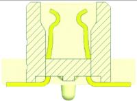 China High density mezzanine connector Amphenol 61083-042402LF designed for PCIe Gen 2 and SAS 3 0 compatibility for sale